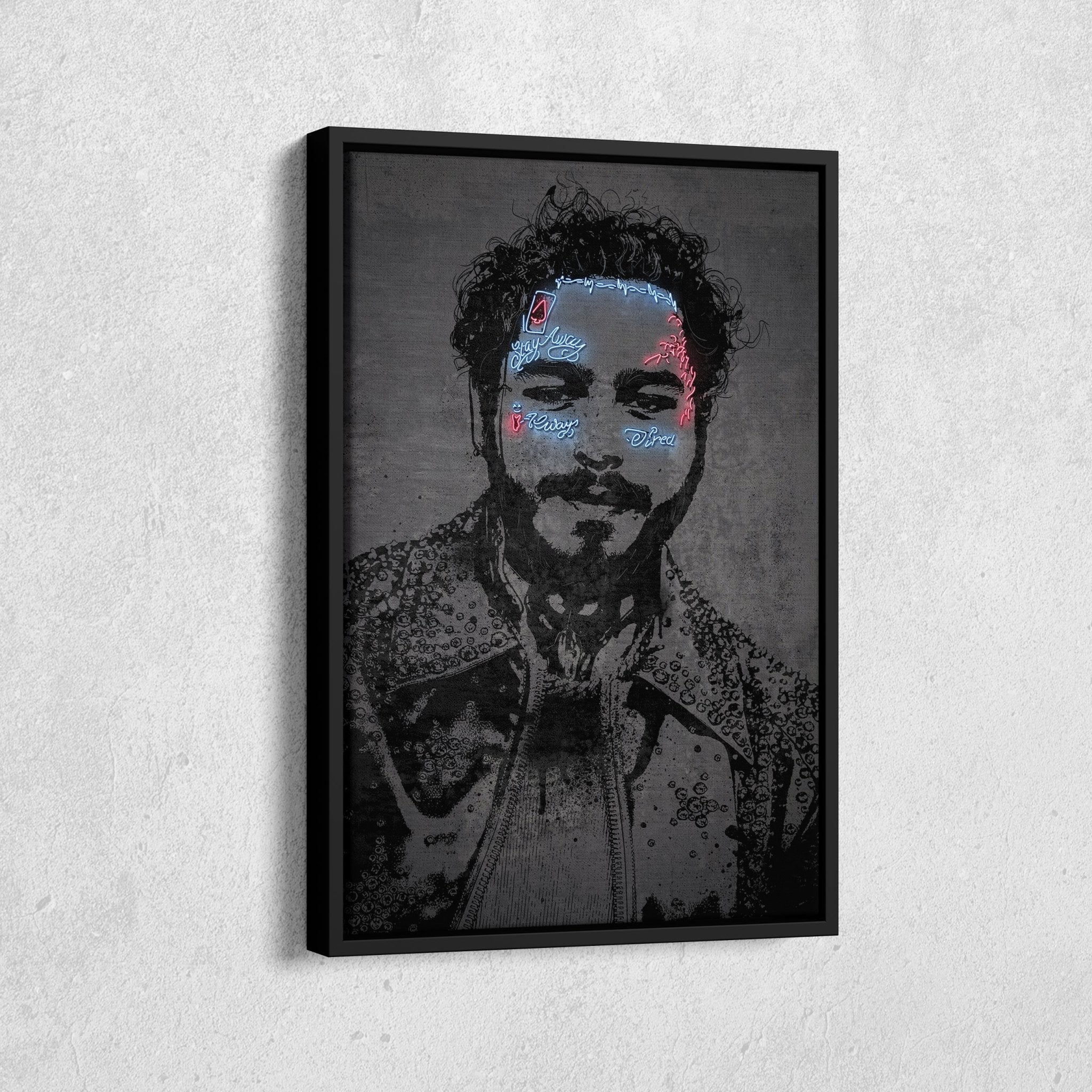 Post Malone Neon Canvas Art | Music Wall Decor – CanvasNeon