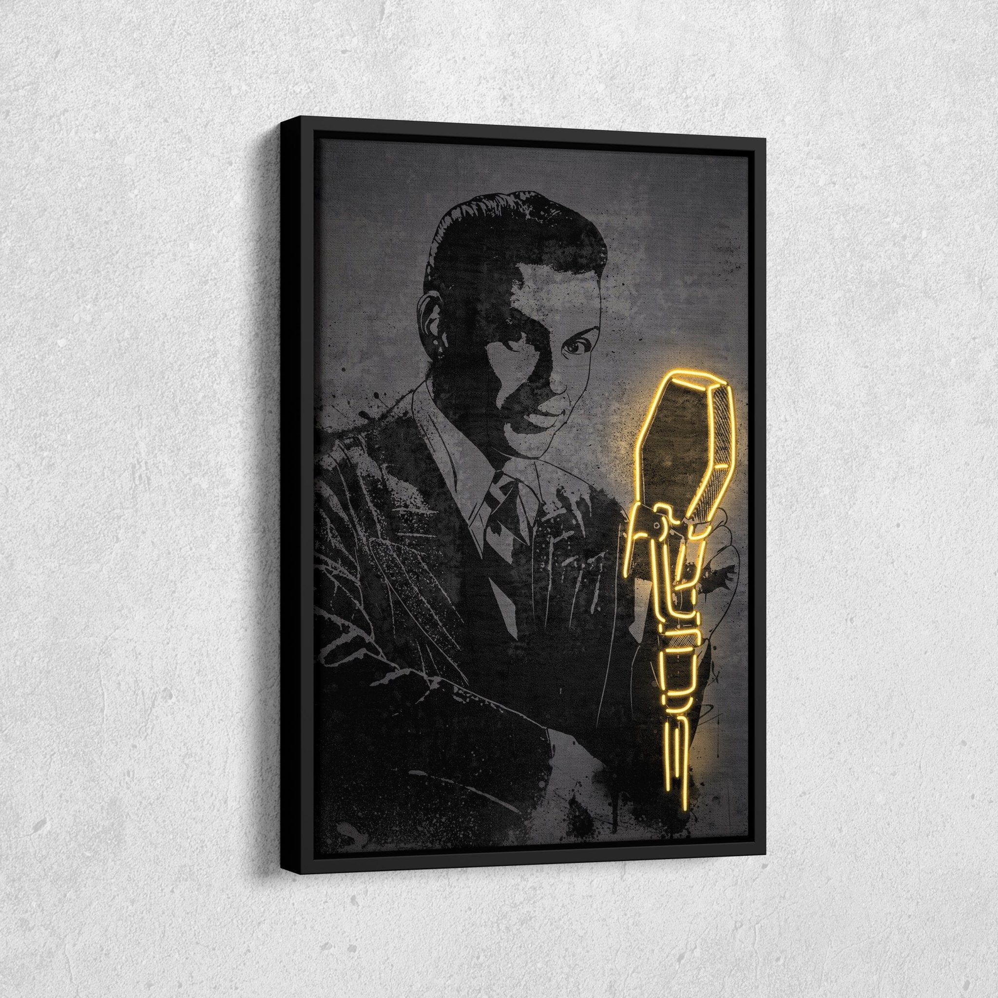 Frank Sinatra Neon Canvas Art | Music Wall Decor – CanvasNeon