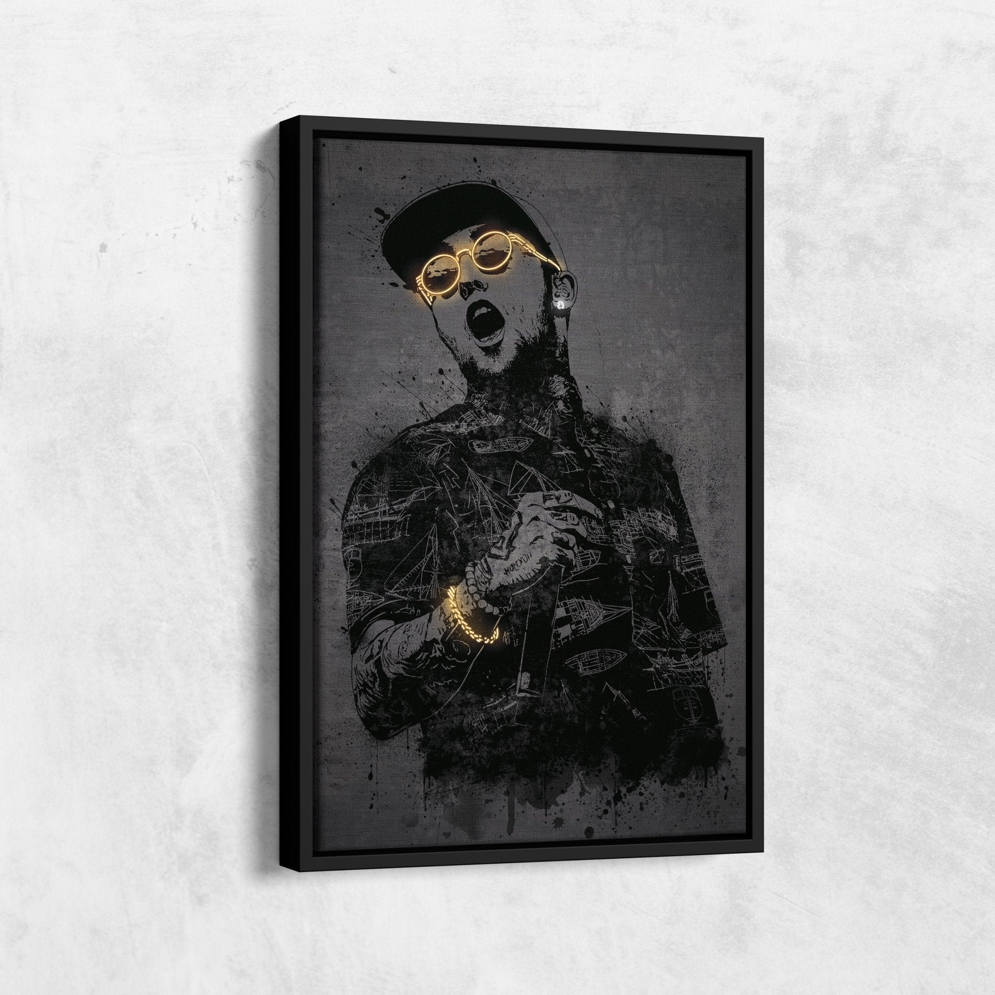 Mac Miller Neon Canvas Art | Music Wall Decor – CanvasNeon
