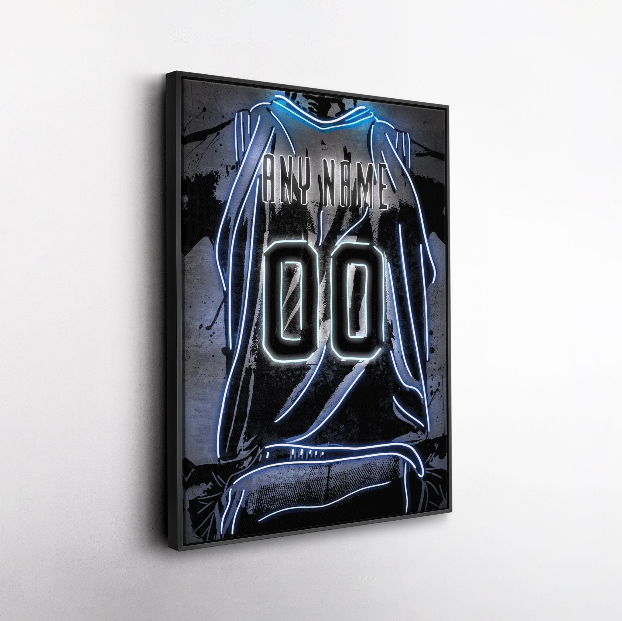 Minnesota Timberwolves Custom Jersey Canvas | Neon Wall Art – CanvasNeon